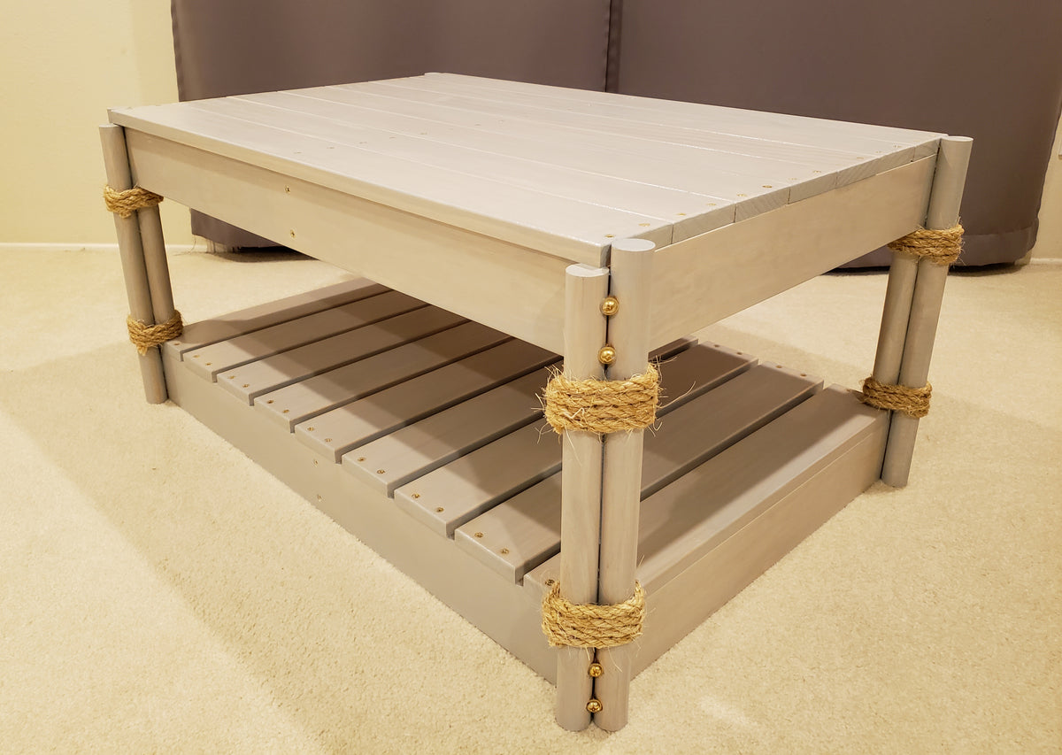 Solid Wood Dockside Coffee Table – Dock of the Bay Design